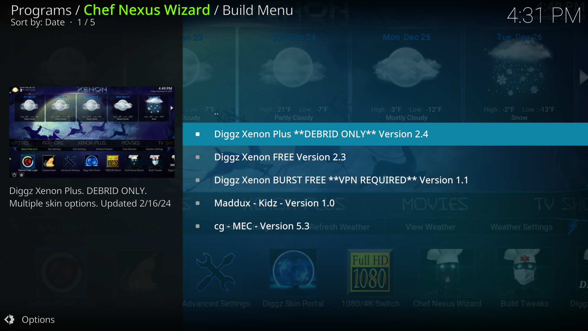 How to Install Kodi Diggz Xenon Plus & Free99 Build [March 2024]